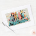 Hand Drawn Tokyo Japan Rectangular Sticker | Zazzle