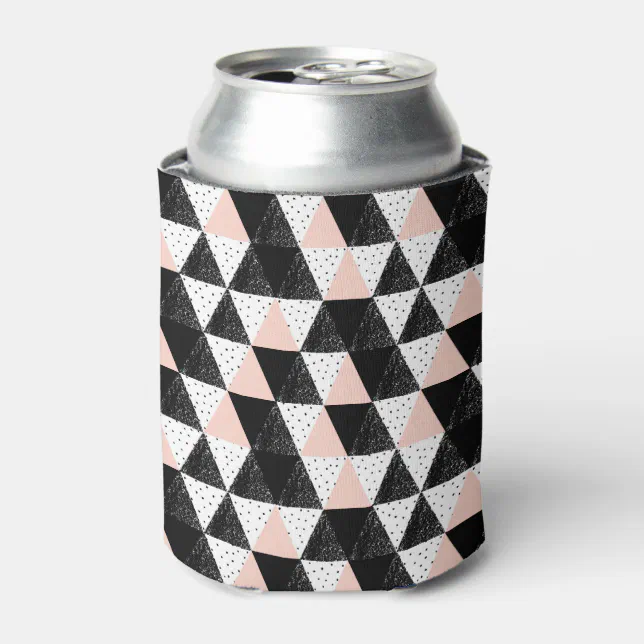 Hand Drawn Triangle Geometric Pattern Can Cooler | Zazzle