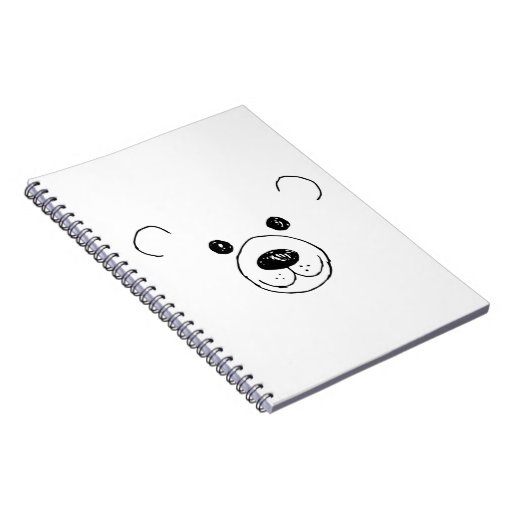 Hand Drawn Very Cute bear The Cutest Bear Art Notebook | Zazzle