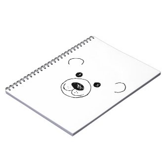 Hand Drawn Very Cute bear The Cutest Bear Art Notebook | Zazzle