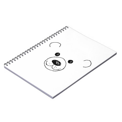 Hand Drawn Very Cute bear The Cutest Bear Art Notebook | Zazzle