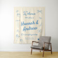 Hand Drawn Wedding Backdrop Tapestry | Zazzle