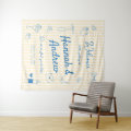 Hand Drawn Wedding Backdrop Tapestry | Zazzle