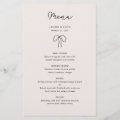 Hand Drawn Whimsical Ribbon border menu with name | Zazzle