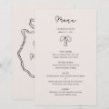 Hand Drawn Whimsical Ribbon border menu with name | Zazzle