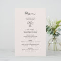 Hand Drawn Whimsical Ribbon border menu with name | Zazzle