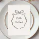 Hand Drawn Whimsical Ribbon border menu with name | Zazzle