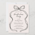 Hand Drawn Whimsical Ribbon graduation party Invitation | Zazzle