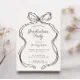 Hand Drawn Whimsical Ribbon graduation party Invitation | Zazzle