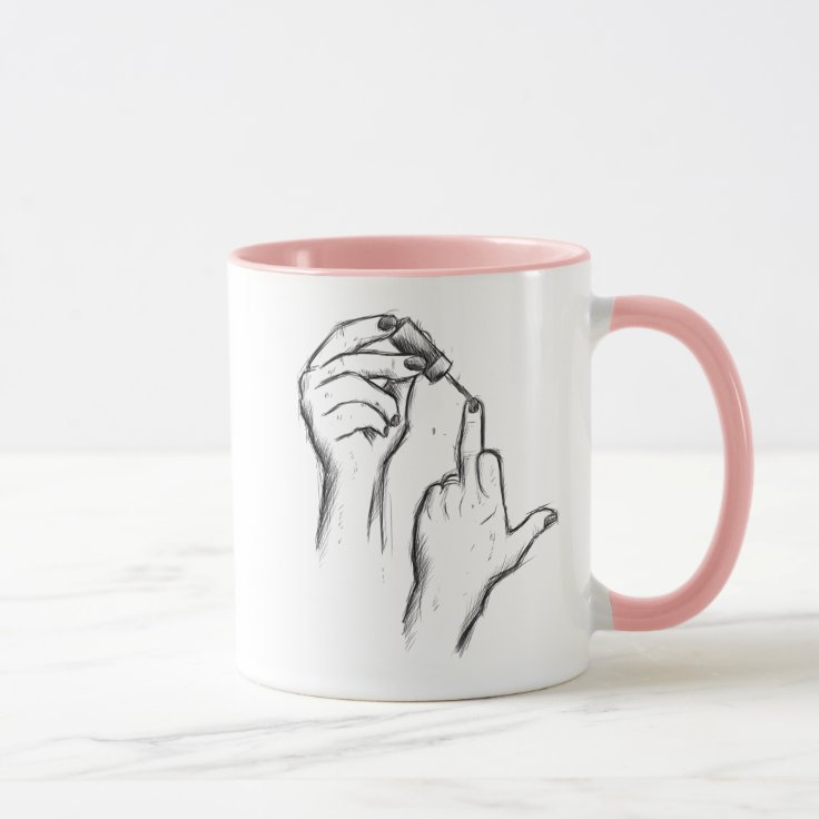 Hand Gesture Mug | Zazzle