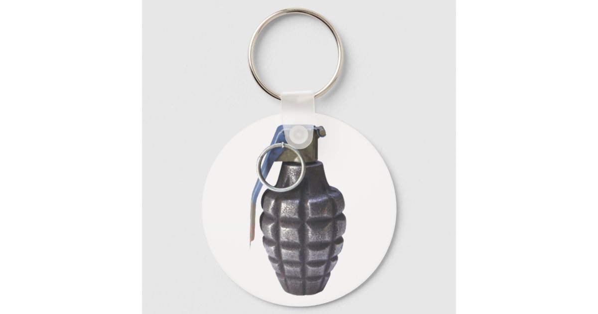 HAND GRENADE KEYCHAIN | Zazzle