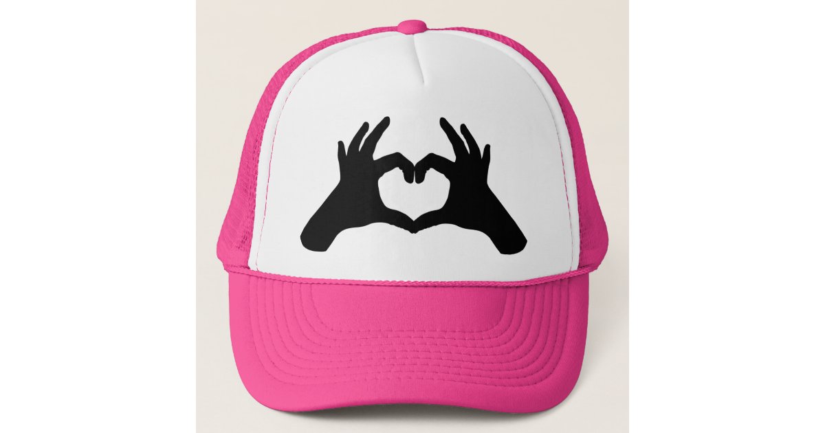 hand heart hat | Zazzle
