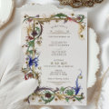Hand-Illustrated Royal Medieval Wedding Invitation | Zazzle
