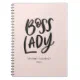 Hand Lettered Boss Lady Spiral Notebook | Zazzle