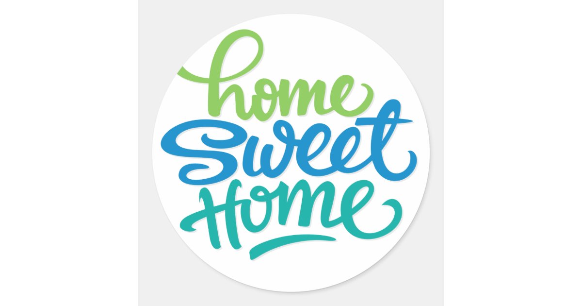 HAND LETTERED HOME SWEET HOME | HOUSEWARMING PARTY CLASSIC ROUND ...