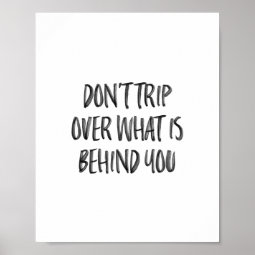 Hand Lettered Inspirational Motivational Quotes Poster | Zazzle