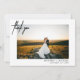 Hand-Lettered Modern Photo Love & Thanks Thank You Card | Zazzle