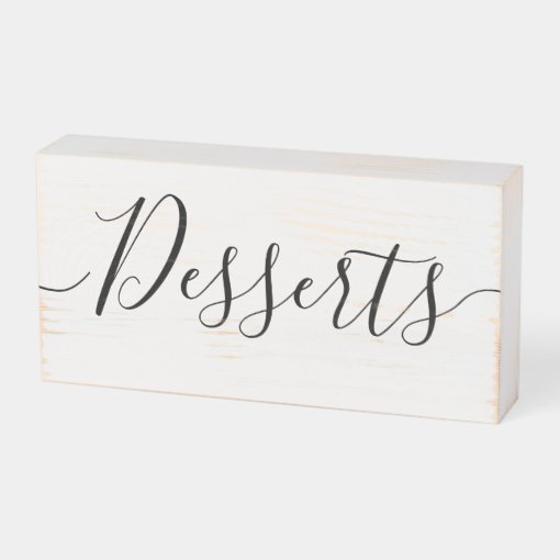 Hand lettered style text custom word wedding table wooden box sign | Zazzle