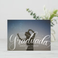 Hand Lettering Spanish Graduada Graduation Photo Invitation | Zazzle