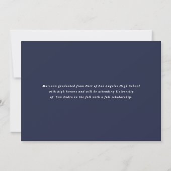 Hand Lettering Spanish Graduada Graduation Photo Invitation | Zazzle