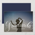Hand Lettering Spanish Graduada Graduation Photo Invitation | Zazzle