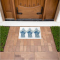 Hand Painted Blue White Ginger Jar Rug Doormat | Zazzle