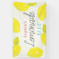Hand-Painted Lemon Citrus Lemonade Stand Kids Banner | Zazzle