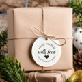 "Hand-Poured" With Love Candle Classic Round Sticker | Zazzle
