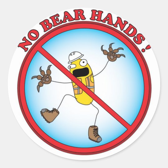 Hand Safety Sticker | Zazzle.com