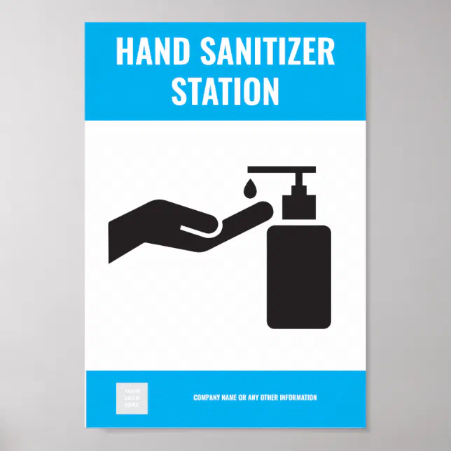 Hand Sanitizer Station Poster | Zazzle