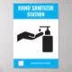 Hand Sanitizer Station Poster | Zazzle