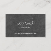 Hand Script Chalkboard Optometrist Business Card | Zazzle
