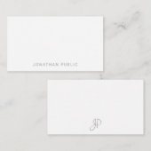 Hand Script Monogram Clean Template Minimalist | Zazzle