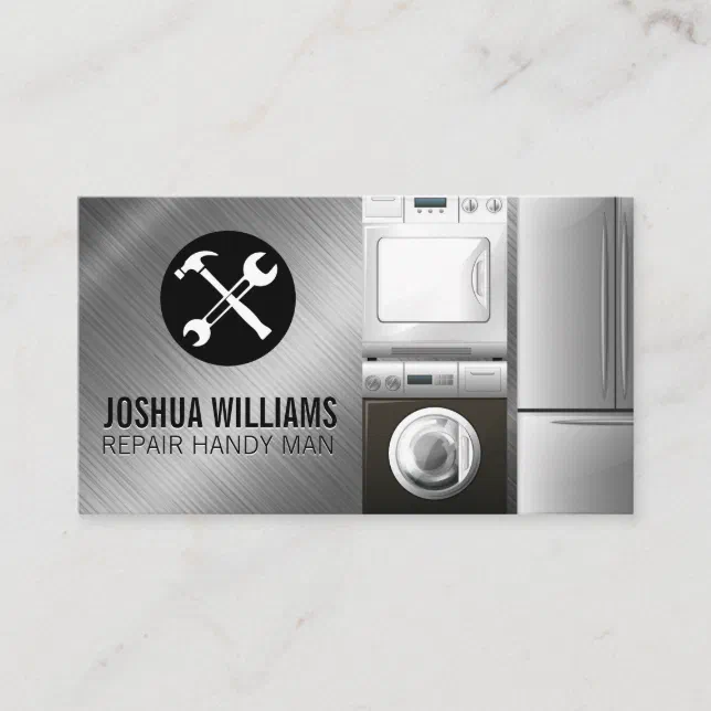 Hand Tools Logo | Appliances Business Card | Zazzle