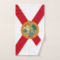 Hand Towel with Flag of Florida State, USA | Zazzle