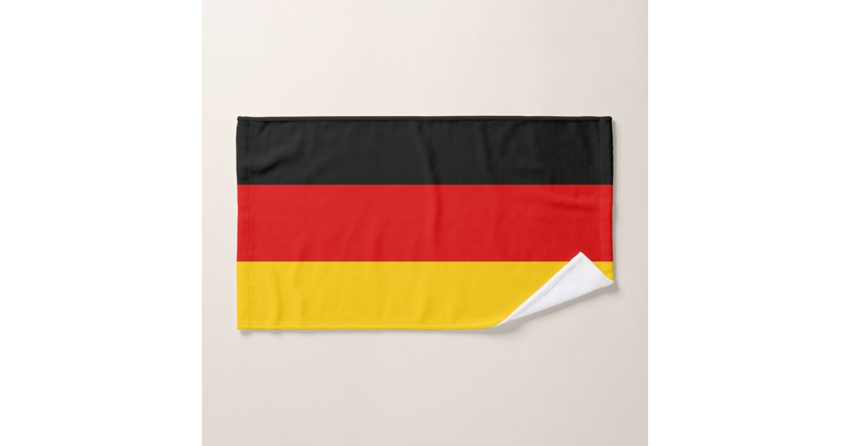 Hand Towel with Flag of Germany | Zazzle