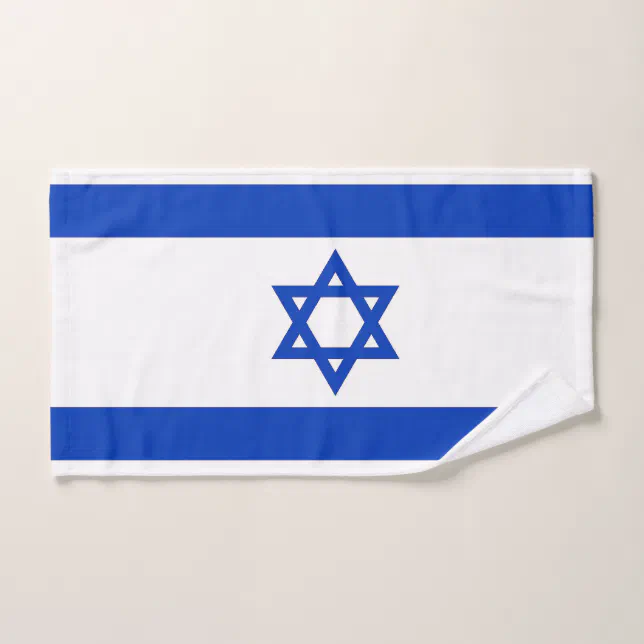 Hand Towel with Flag of Israel | Zazzle