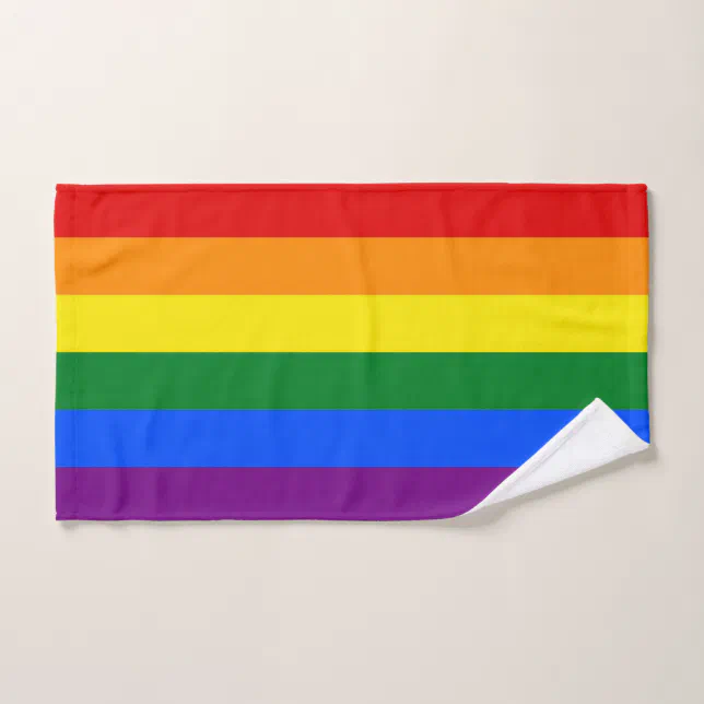 Hand Towel with Pride Flag of LGBT | Zazzle