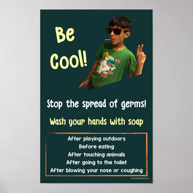 Hand-washing Safety Informational Poster | Zazzle