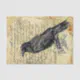 Hand Written Calligraphy Vintage Raven Decoupage Tissue Paper | Zazzle