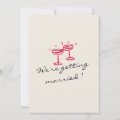 Hand Written Drawn Whimsical Retro Fun Wedding Invitation | Zazzle