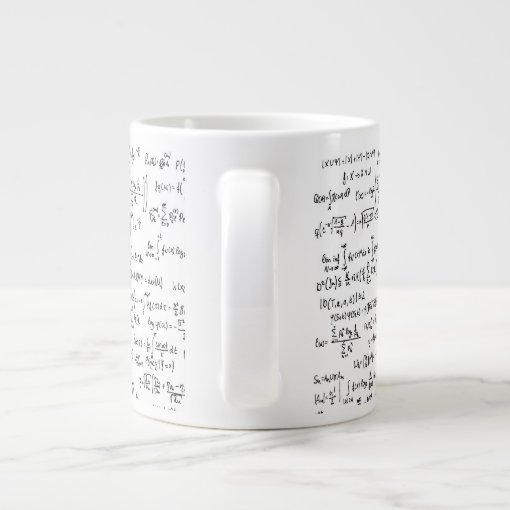 Hand Written Math Equations // Large Coffee Mug | Zazzle