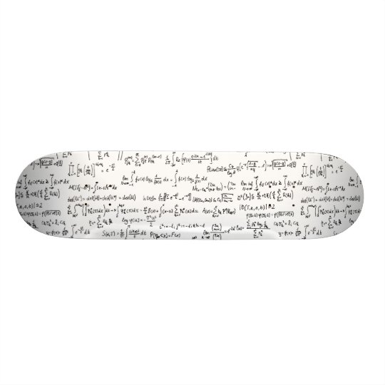 Hand Written Math Equations // Skateboard | Zazzle.com