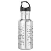 Hand Written Math Equations // Water Bottle | Zazzle