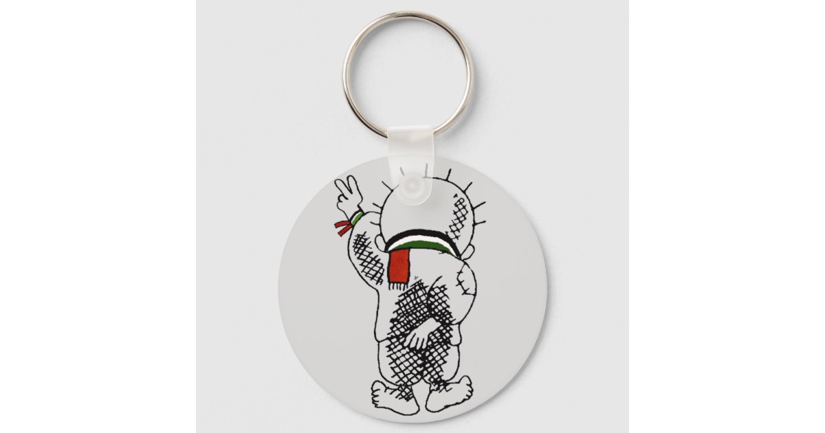 Handala (Palestinian Kid) Keychain | Zazzle