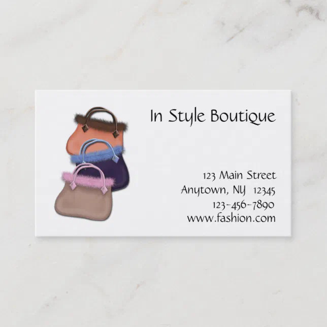 Handbag Business Card | Zazzle