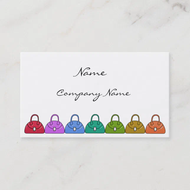 Handbags Business Card | Zazzle