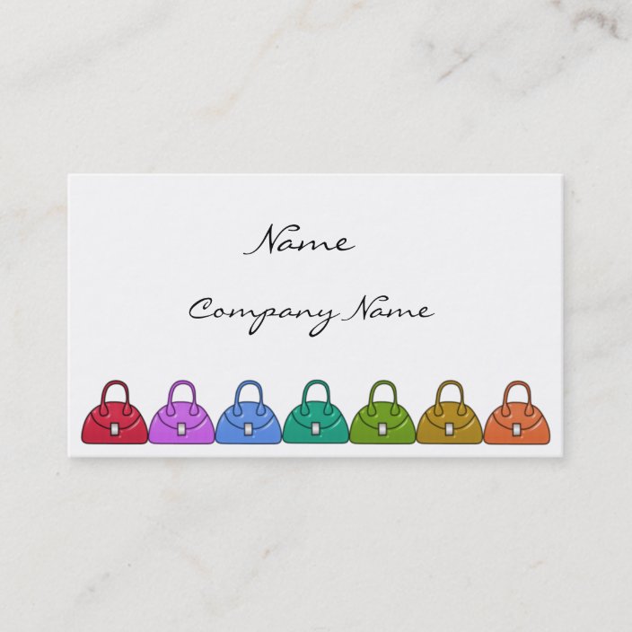 Handbags Business Card | Zazzle.com