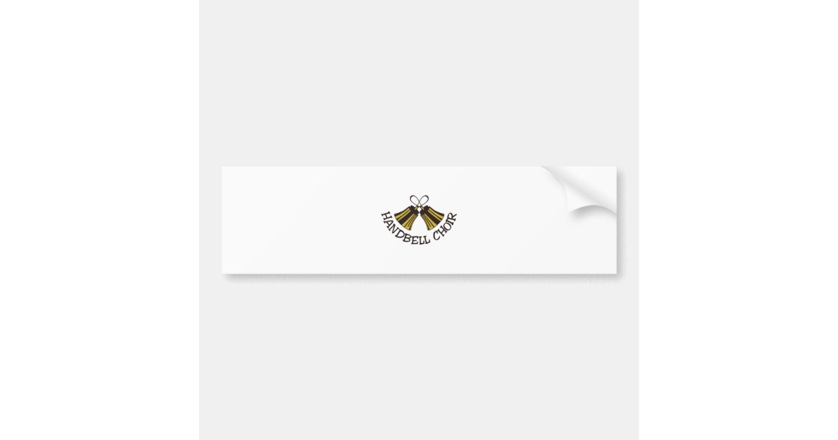Handbell Choir Bumper Sticker | Zazzle