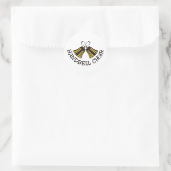 Handbell Choir Classic Round Sticker | Zazzle